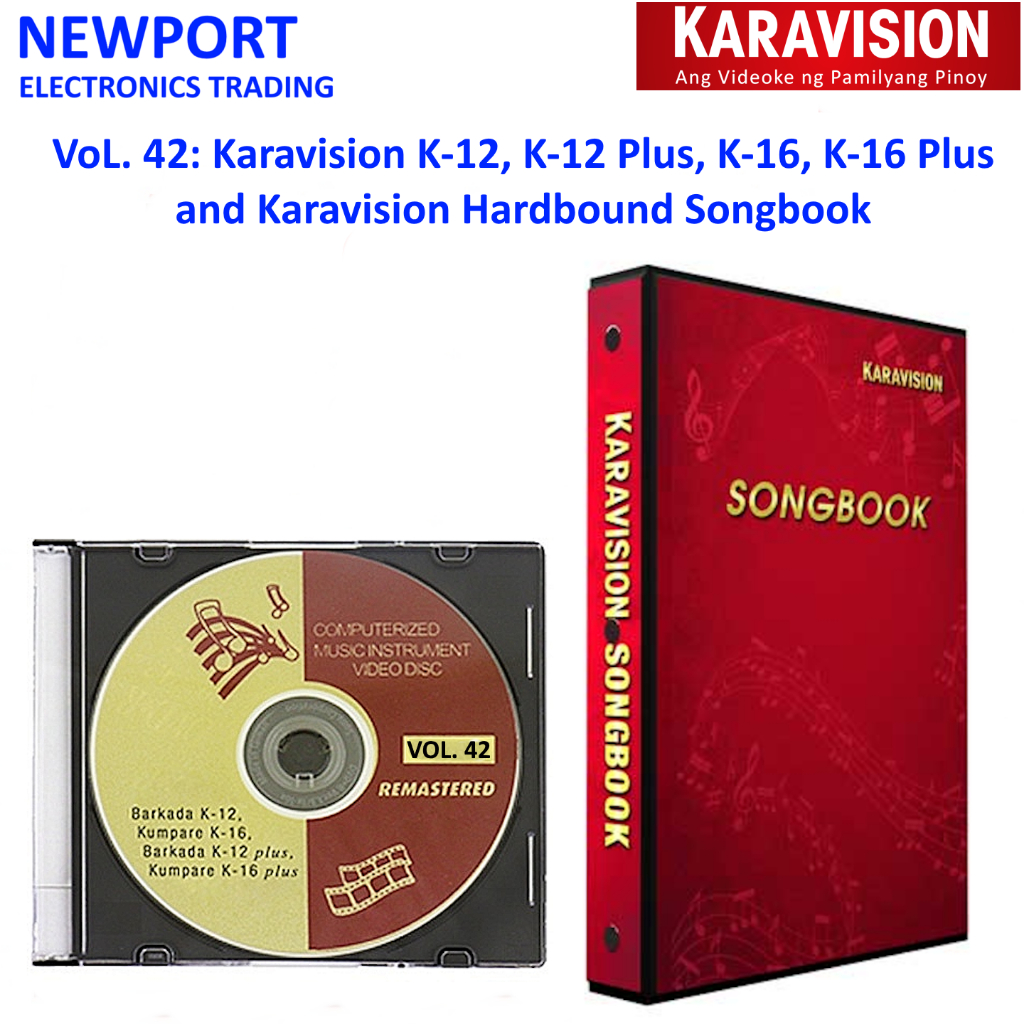 Vol. 42: Karavision K-12, K-16 Karaoke Disc (Released Oct 31 2023) and Karavision Songbook ...