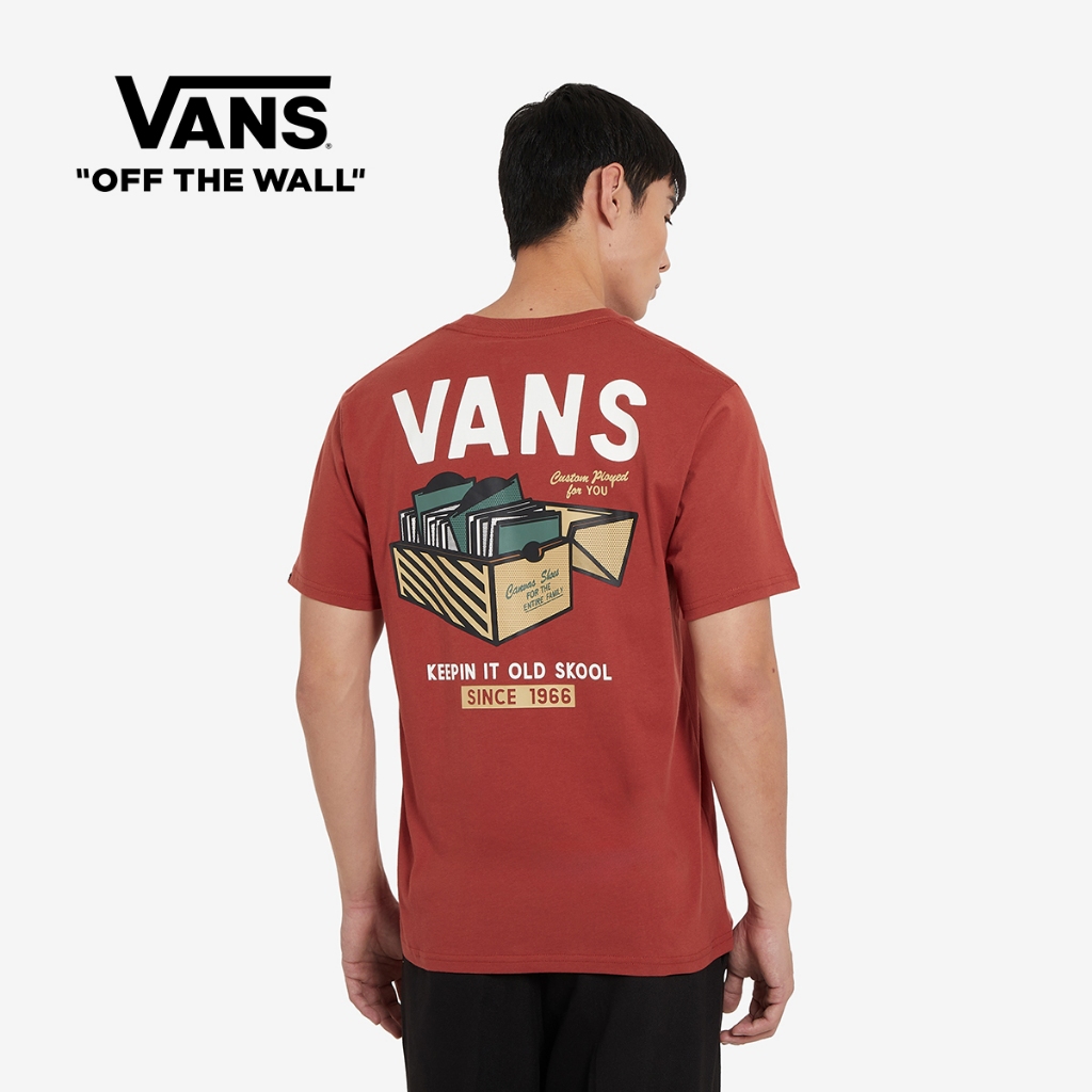 Vans Record Label Burnt Henna Tee For Men | Shopee Philippines