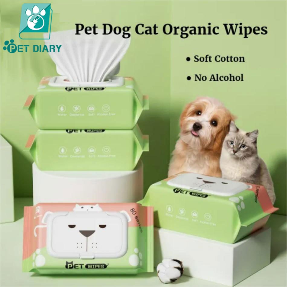 【80-100 Pcs】 Pet Wipes Dog Wipes Cat Wipes Multifunctional Grooming Wet ...
