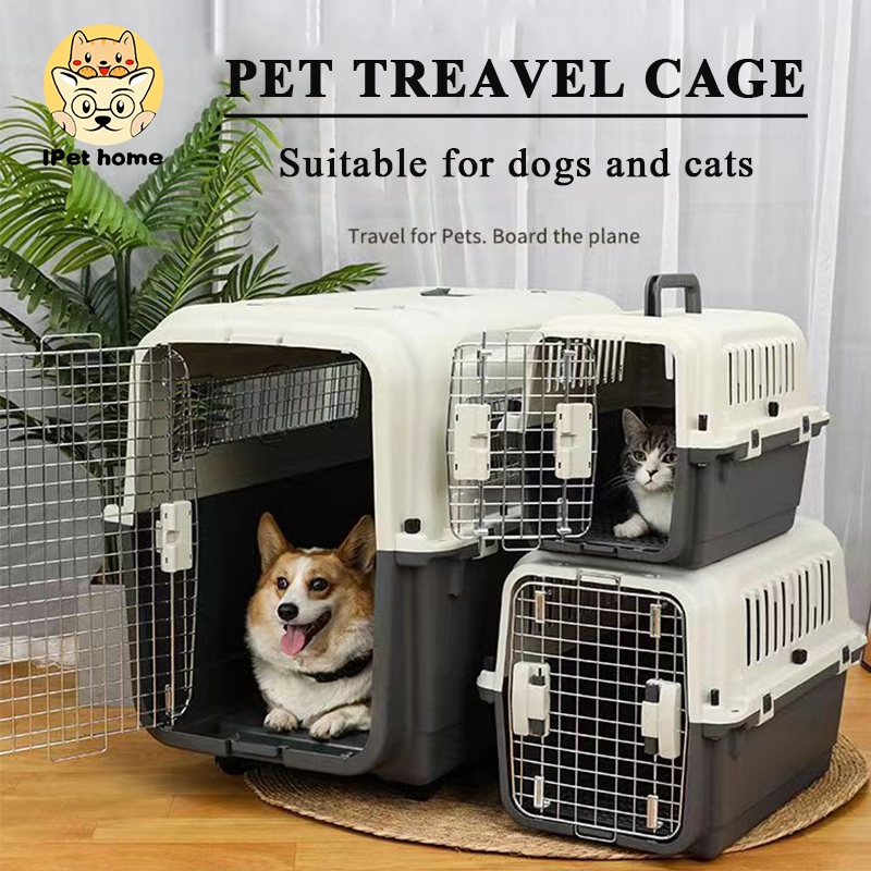 Pet Carrier Travel Cage Cat Dog carrier Cat Carrier Crates Airline ...