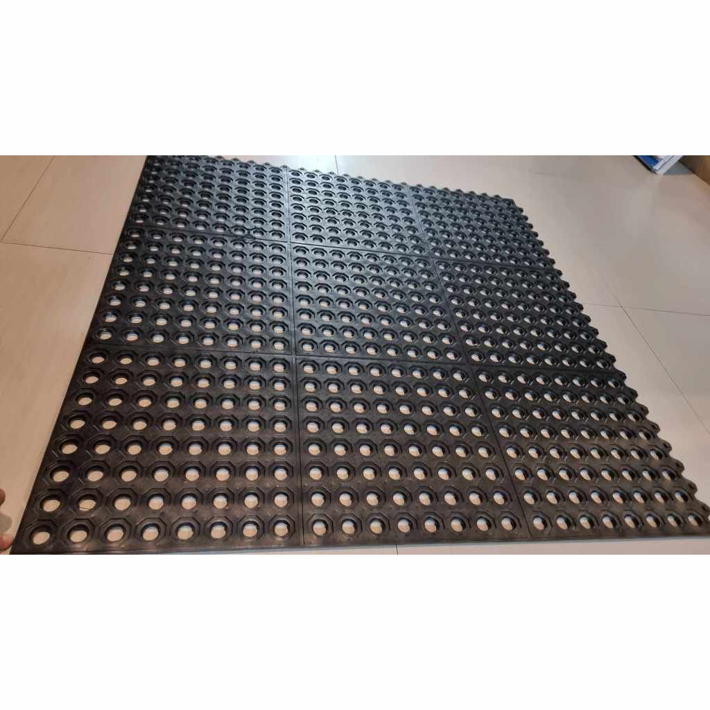 Anti-Slip Kitchen Rubber Matting 3ftx3ft 9mm thk For Heavy Duty ...