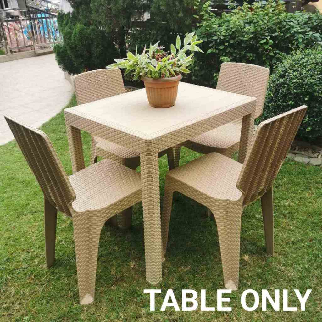 RATTAN DINING TABLE 30X48 RATTAN TABLE / STURDY RECTANGULAR OFFICE ...
