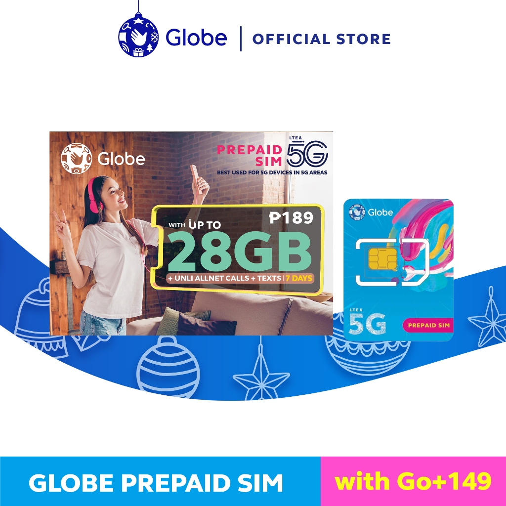 Globe Prepaid GO+ SIM Up to 28GB | Shopee Philippines