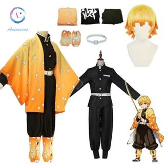Cosplay Costume Agatsuma Zenitsu Demon Slayer Cosplay outfit Kimetsu no ...