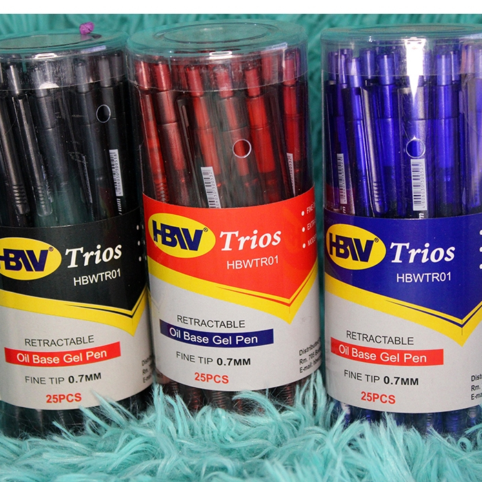 HBW TRIOS OIL BASED GEL PEN price per piece | Shopee Philippines