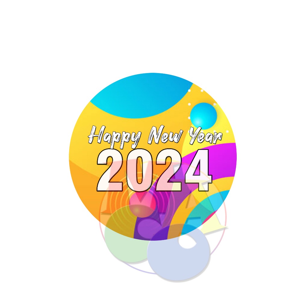 New Year 2024 Cake Topper Colorful | Shopee Philippines