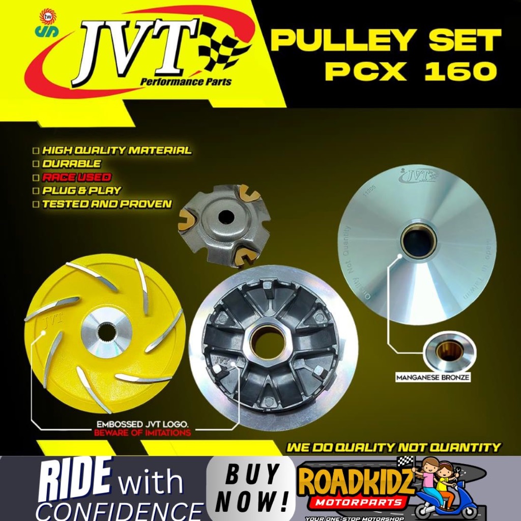 JVT PULLEY SET NMAX/AEROX/M3/CLICK/SPORTY/FAZZIO/GRAVIS/GEAR | Shopee ...