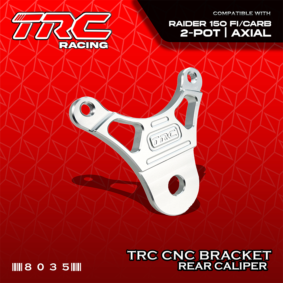 TRC RACING REAR 2POT AXIAL CALIPER BRACKET (190MM DISC) FOR RAIDER 150 ...