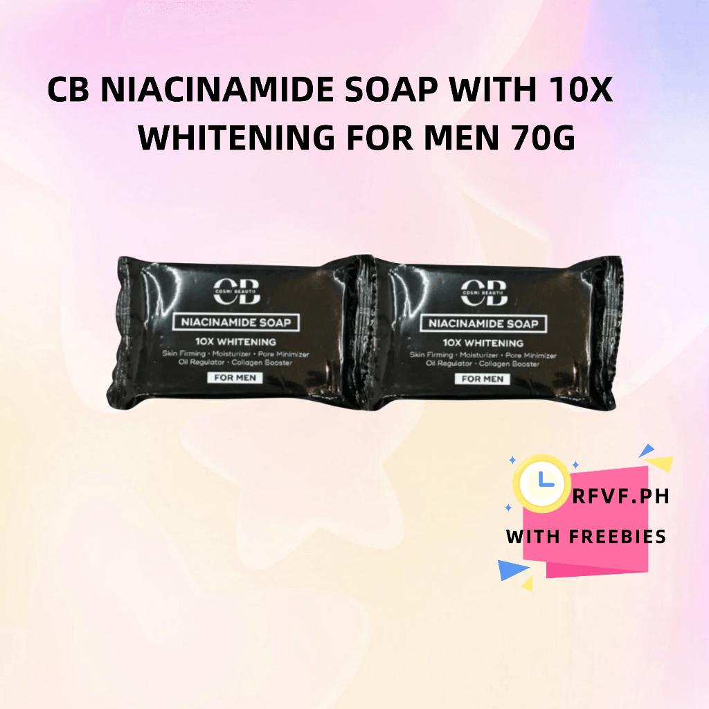 Rfvf Original Cb Niacinamide Soap With 10x Whitening For Men 70g