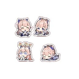 4pc/order Genshin Impact Kokomi Set A Emoji Waterproof Sticker Matte ...