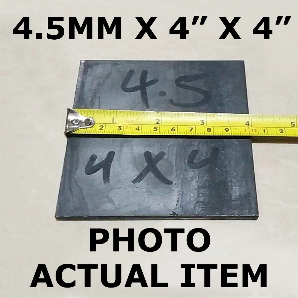 MS BASE PLATE 4.5MM X 4" X 4" MILD STEEL === BAKAL 4.5MM X 4" X 4 ...