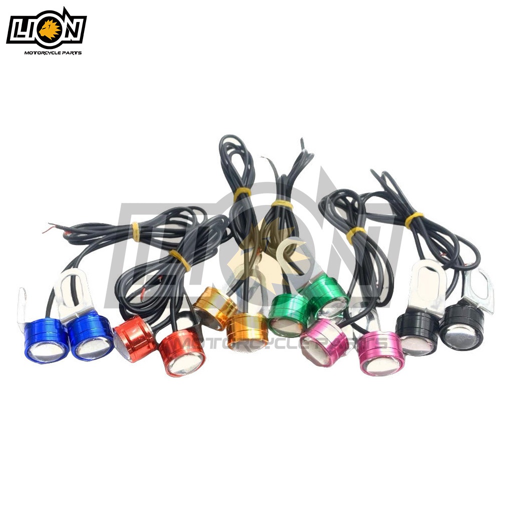 LION Motorcycle Eagle Eye Ligth 20mm 12V Waterproof W/Bracketp | Shopee ...