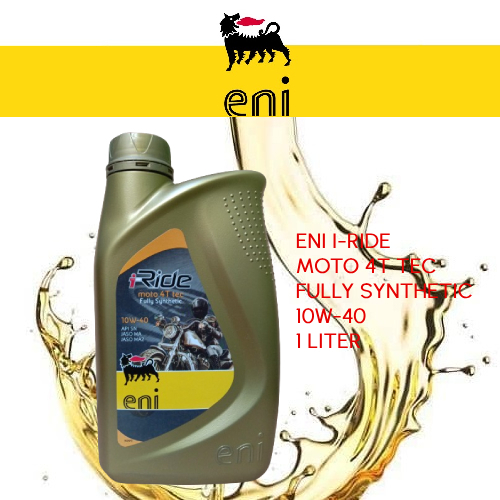 ENI I-RIDE MOTO 4T TEC FULLY SYNTHETIC 10W-40 1 LITER | Shopee Philippines