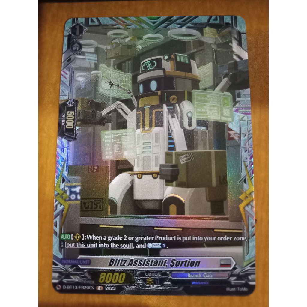 CFV Blitz Assistant, Sortien RR D-BT13 Cardfight Vanguard English Brandt Gate | Shopee Philippines