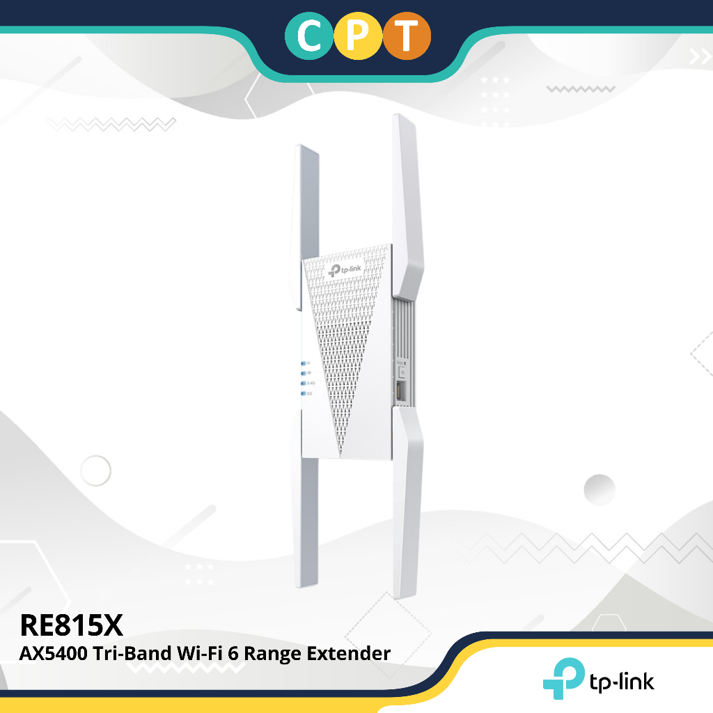 [NEW ARRIVAL] TP-Link RE815X AX5400 Tri-Band Wi-Fi 6 Range Extender ...