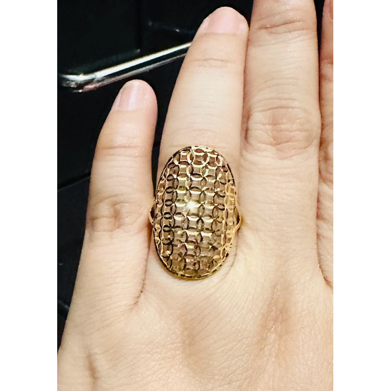 18K Saudi Gold Money Ring | Shopee Philippines
