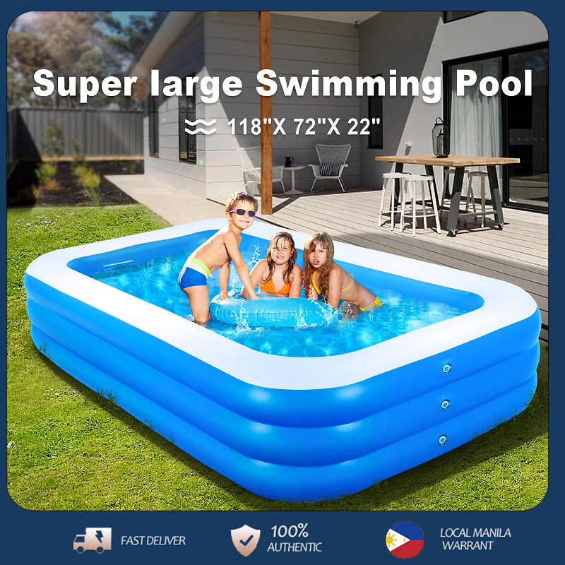 BOUNDLESS Inflatable Swimming Pool Kids Pool Baby / Family Indoor ...