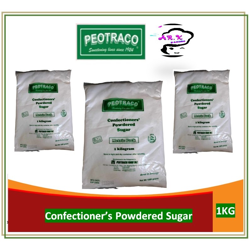 Peotraco Confectioner’s Powdered Sugar 1KG | Shopee Philippines
