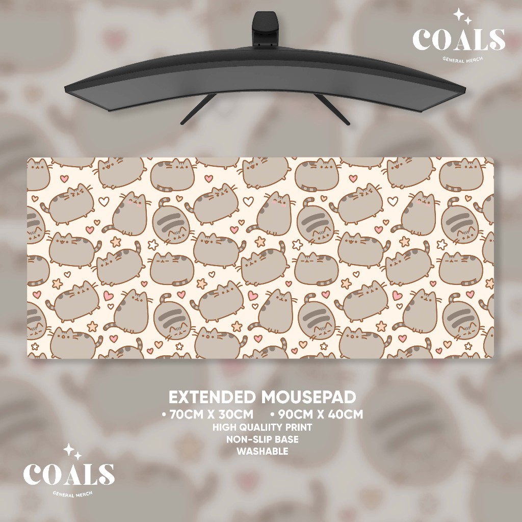 Pusheen Extended Mousepad | Ai Hoshino | Large Gaming Deskmat | Shopee ...