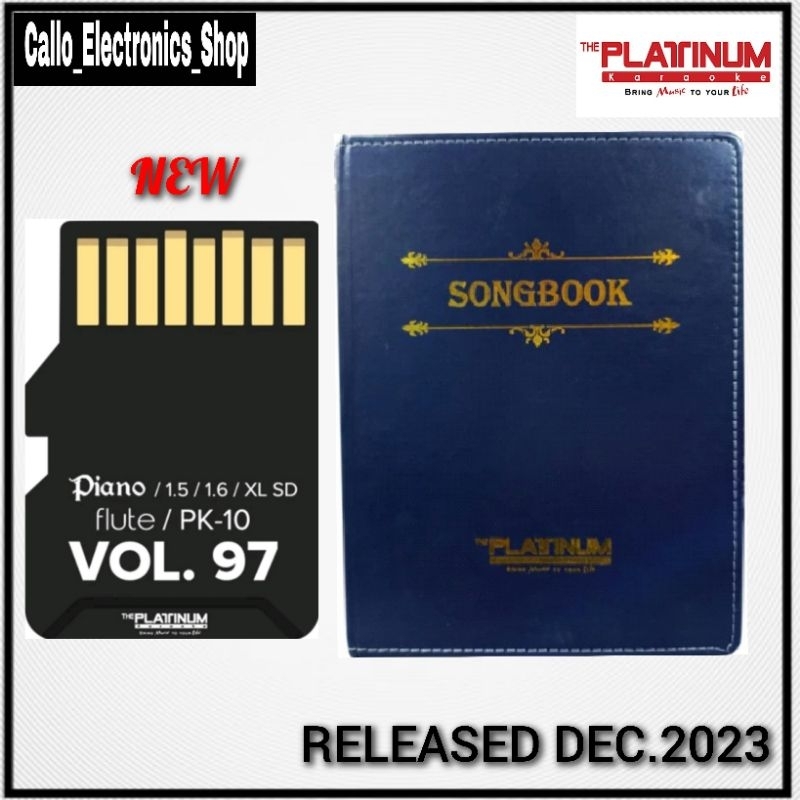 PLATINUM SD CARD VOLUME 97 WITH SONGBOOK AND FULL SONGLIST FOR PIANO V1 ...