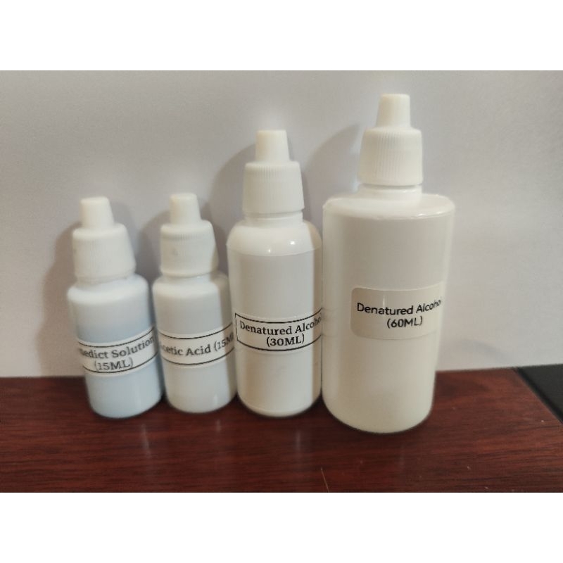 Benedict Solution / Acetic Acid and Denatured Alcohol (15ml, 30ml ...