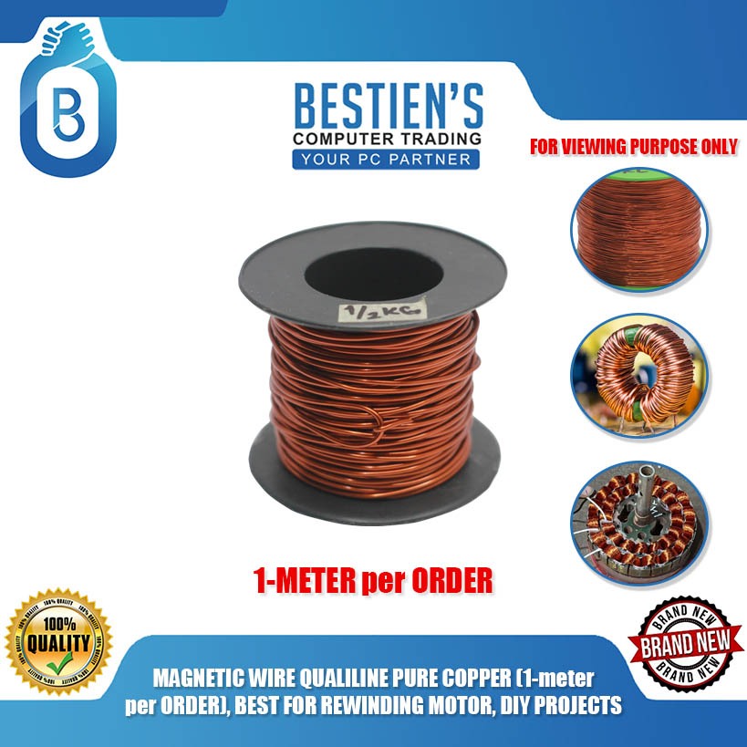 MAGNETIC WIRE QUALILINE PURE COPPER (1-meter per ORDER), BEST FOR ...