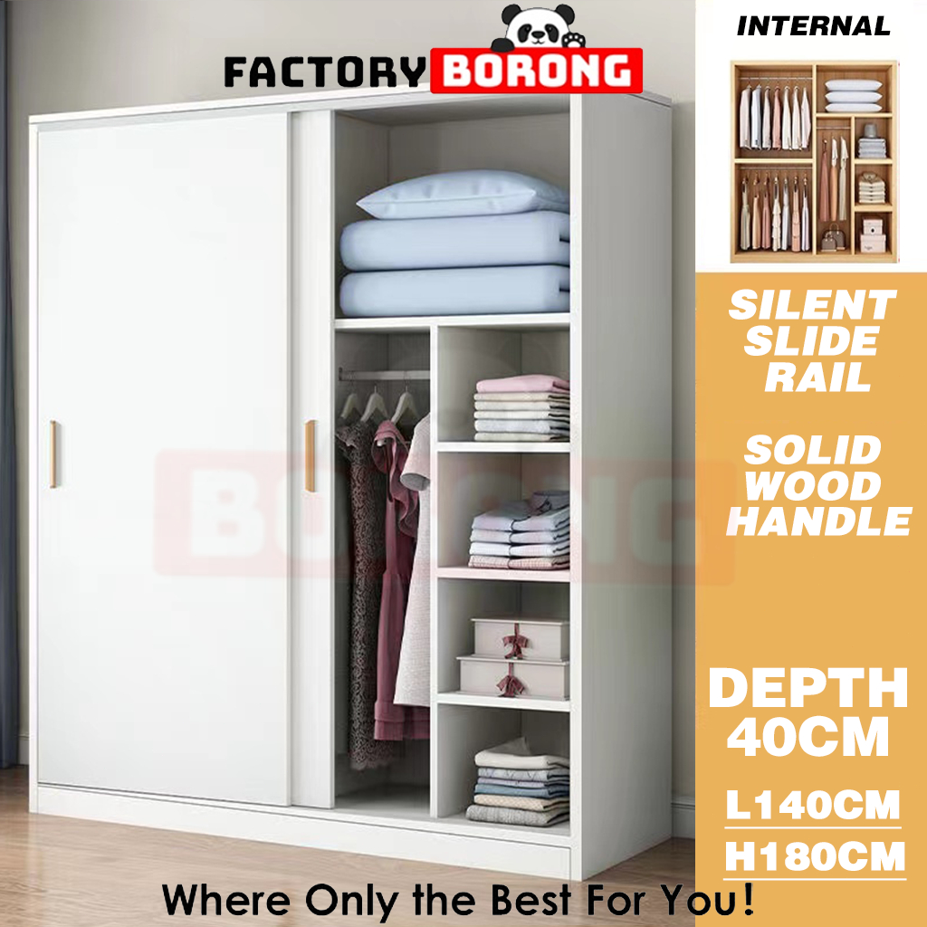 *READY STOCK* 180 high Clothes Storage Cabinet Simple Modern Wardrobe ...