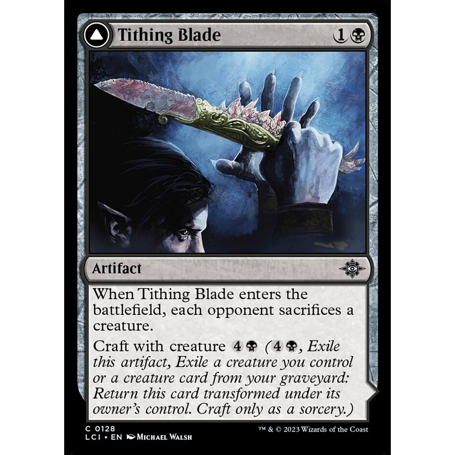 Tithing Blade - The Lost Caverns of Ixalan (LCI) Foil MTG Card | Shopee ...