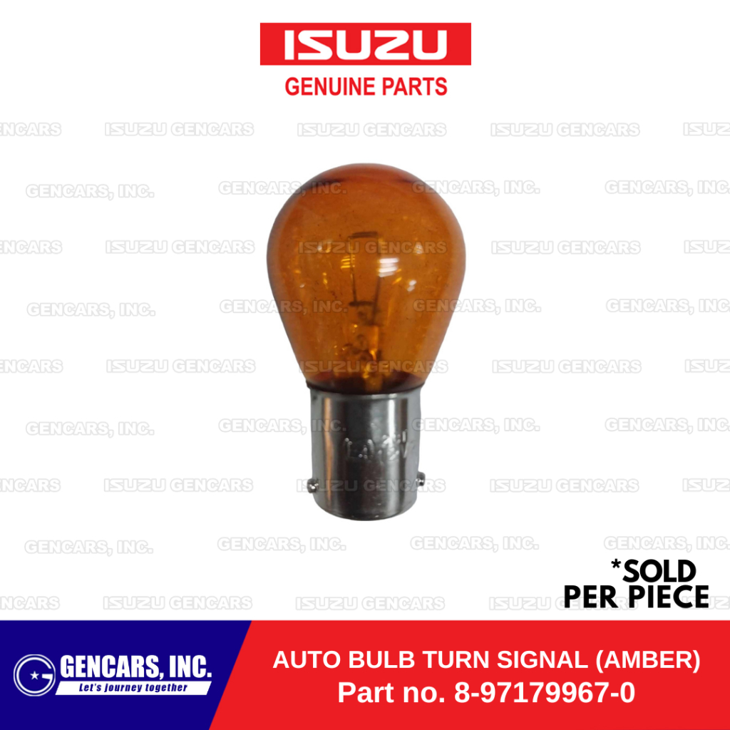 Isuzu Auto Bulb Signal Turn (Amber) for Dmax / Mux 2020 (8971799670 ...