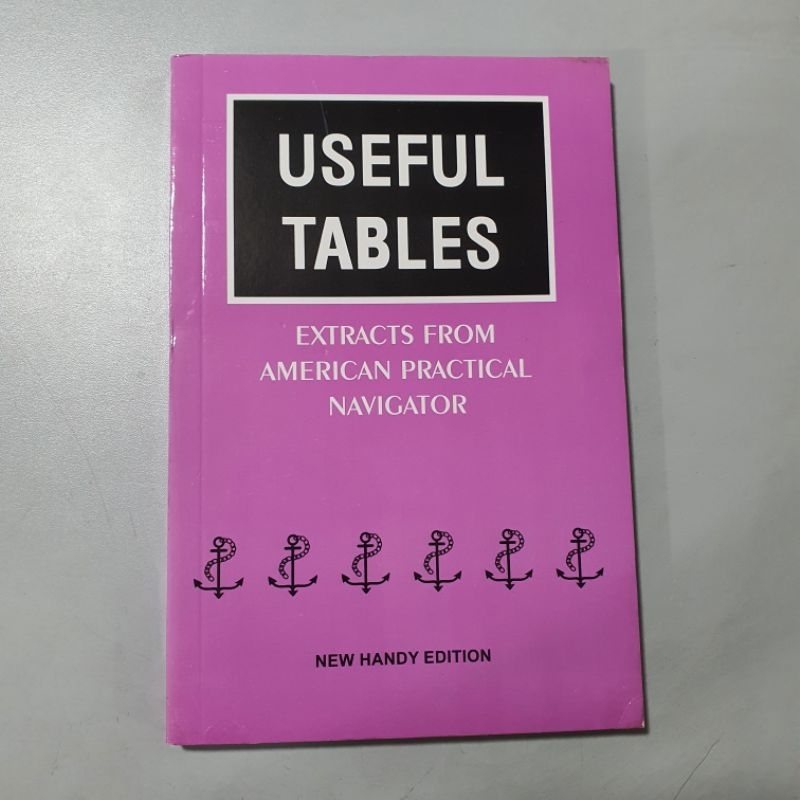 Useful Tables Extracts from American Practical Navigator | Shopee ...