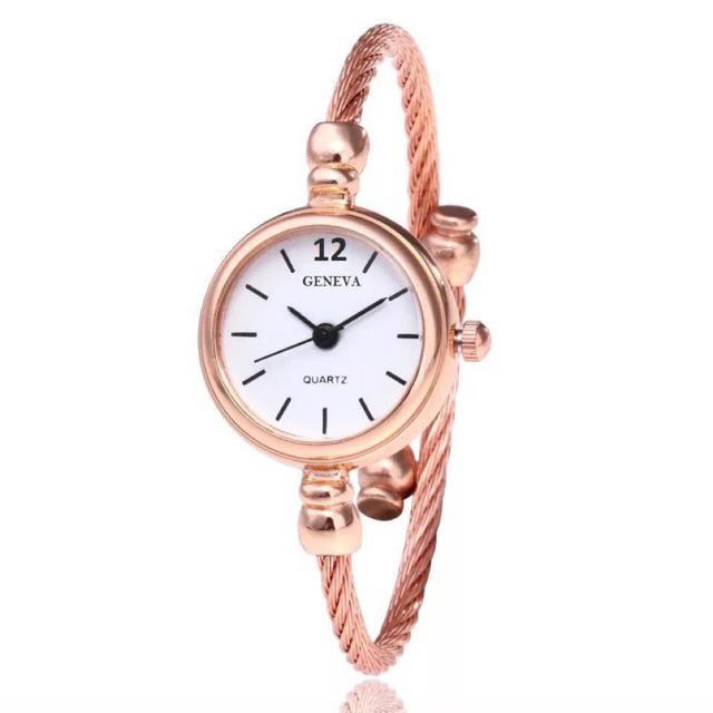 [Maii] Geneva Twisted Strap Femme Style Jewelry Bangle Watch Jewelry ...
