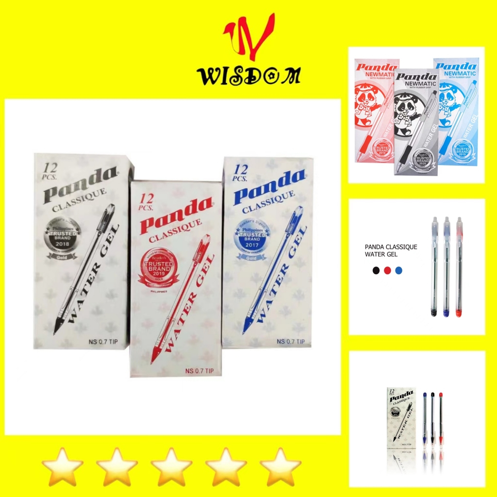 WISDOM panda ballpen （12pcs） SCHOOL SUPPLIES/Giveaways | Shopee Philippines