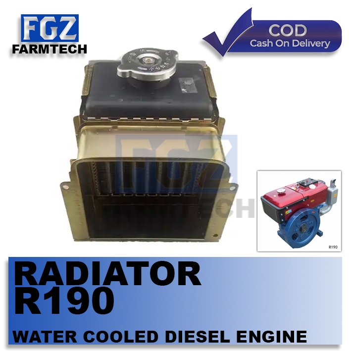 RADIATOR R190 WATER COOLED DIESEL ENGINE CHINA EMI190 EMI 190 | Shopee ...