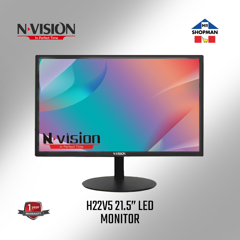 Nvision H22V8 21.5" / H24V8 24" 60Hz (23.6") Led Monitor TN Panel ...