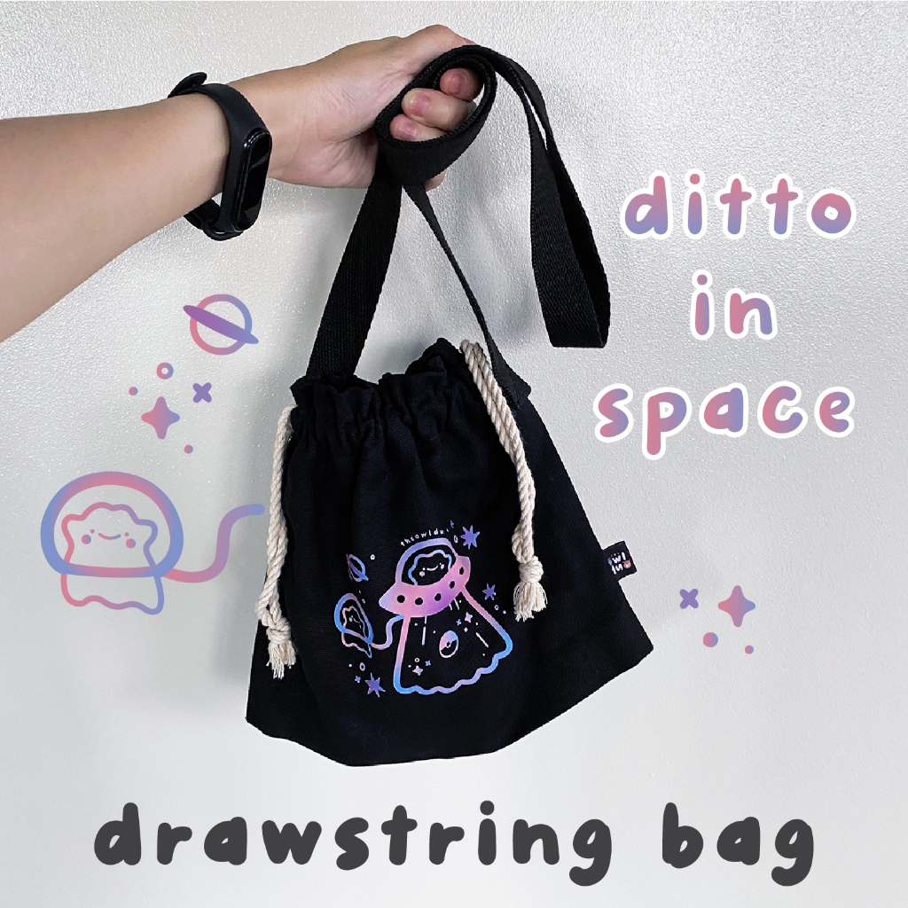 Ditto Drawstring Sling Bag (Pokemon) | Shopee Philippines