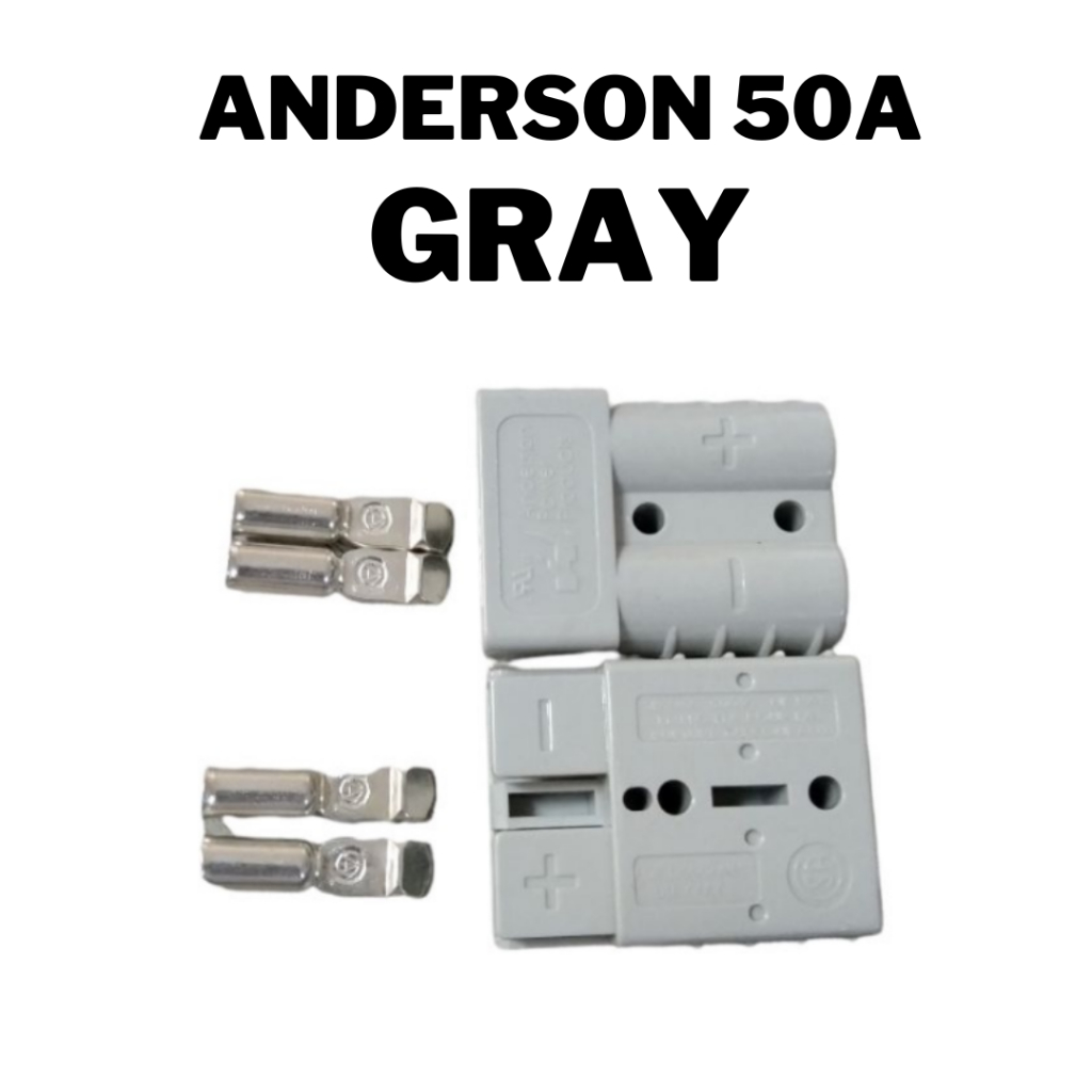 50A/120A/175/350A 600V High Current Plastic GRAY & RED Anderson ...