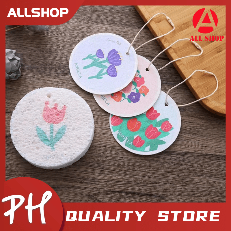 ALLSHOP Compressed wood pulp sponge Non-stick Oil Kitchen Rag Super ...