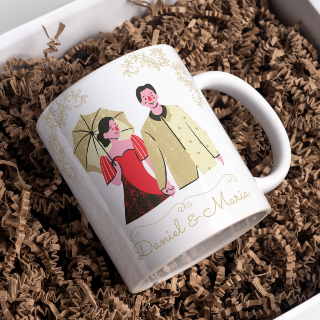 Personalize Customize Filipino Couple Traditional Clothes Barong ...