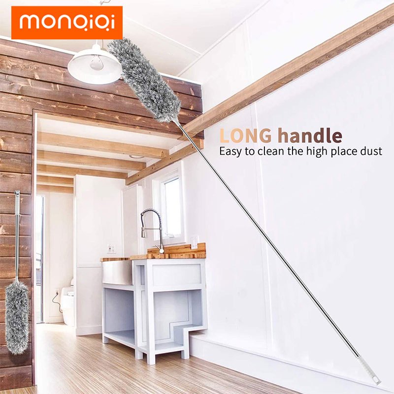 280cm Adjustable Telescopic Bending Duster Feather duster long pole ...