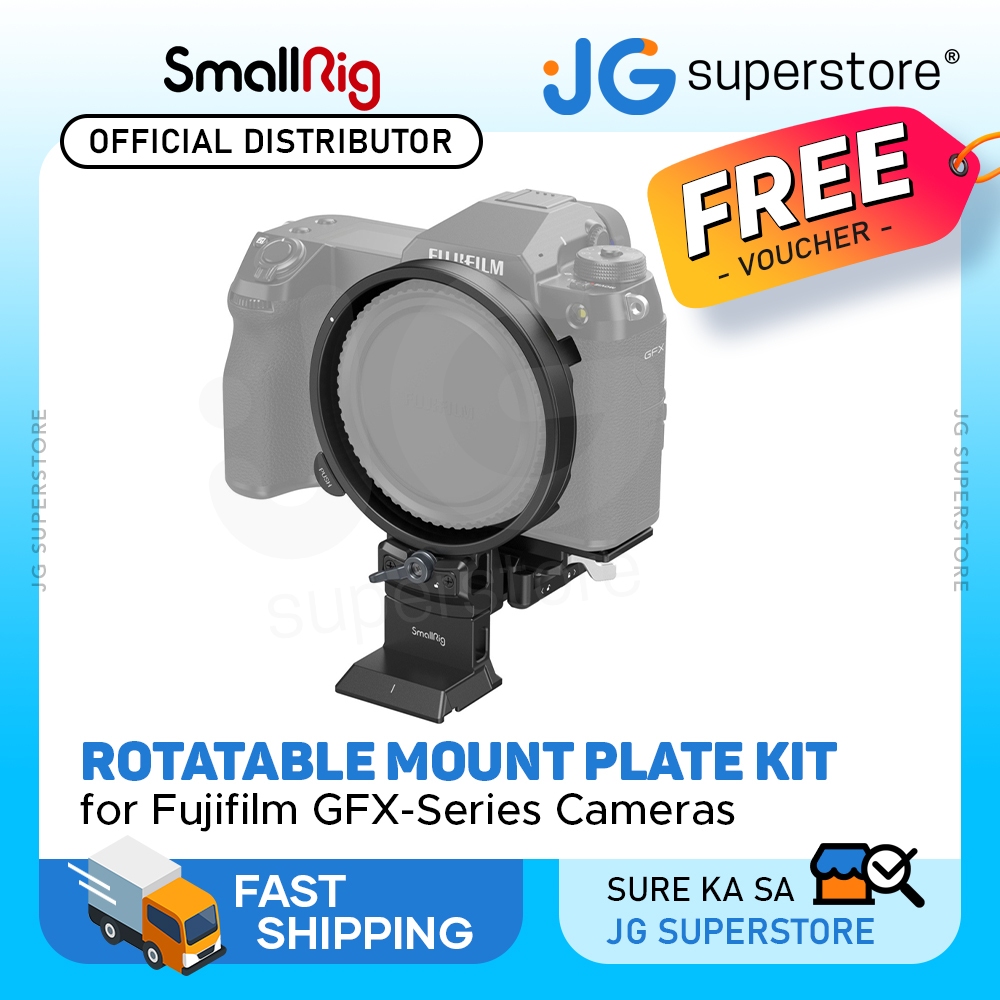 SmallRig Fujifilm GFX System Rotatable Camera Mounting Plate for RC2 & Arca-Swiss Tripod Head ...