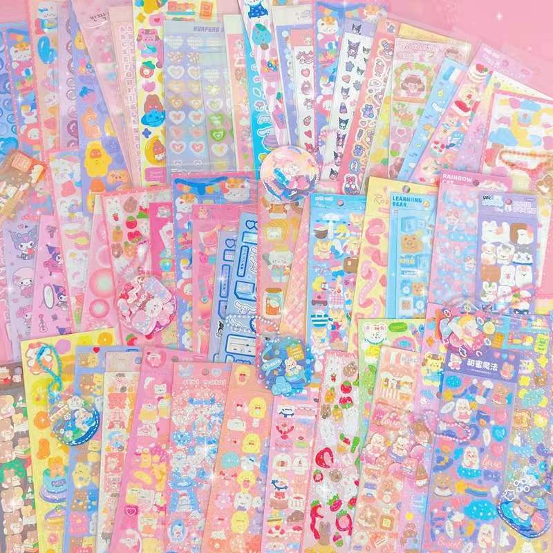 [Buy 1 Take 1] DIY Cartoon Sticker Various Shiny Sticker Glittering ...