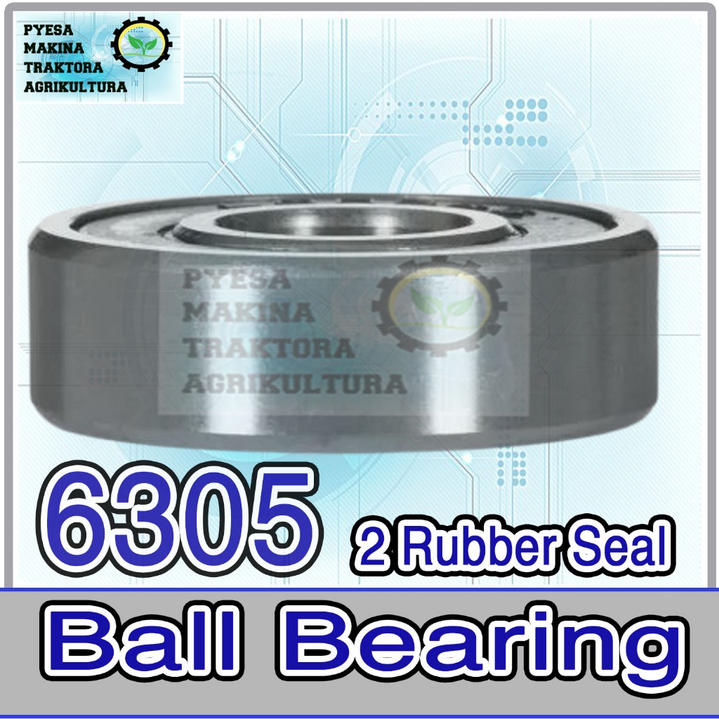 6305-2RS Single Row Deep Groove Ball Bearing- Both Sides Sealed End ...