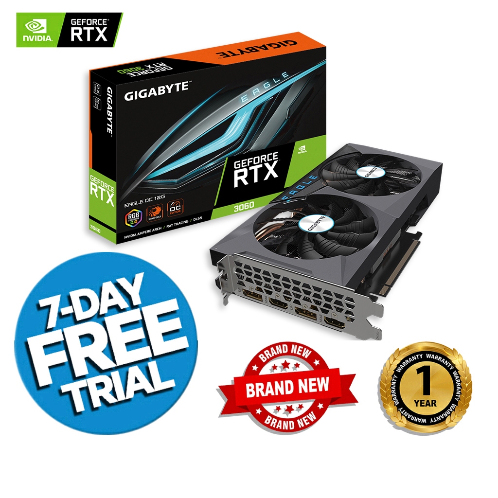 GIGABYTE GeForce RTX 3060 Eagle OC 12GB GDDR6 | Shopee Philippines