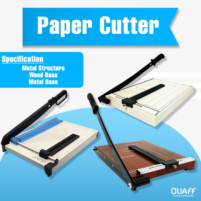 A4 Size Quaff Paper Cutter Metal Structure With Adjuster & Stopper ...