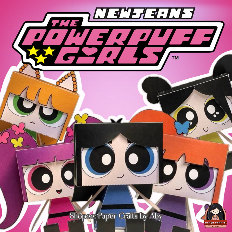 New Jeans Powerpuff Girls Paper Craft | Paper Kpop Action Figure ...