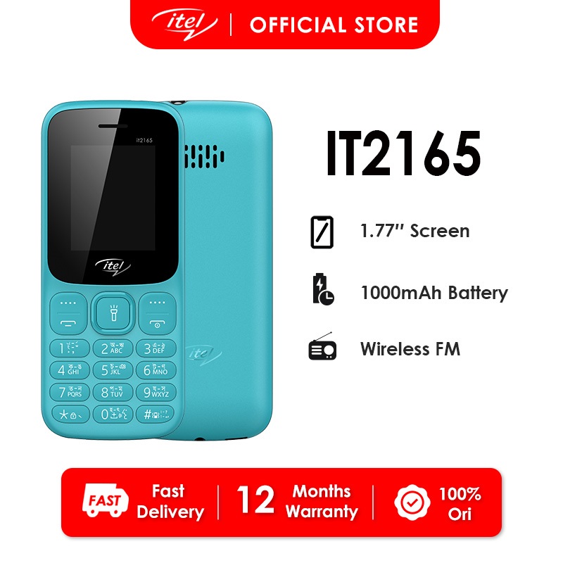 Itel 2165 Keypad Phone | 1.77″ Screen |1000mAh | Shopee Philippines