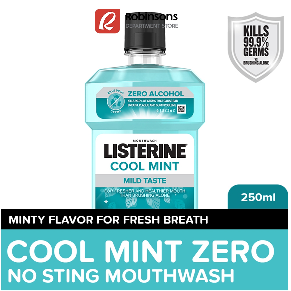 Listerine Cool Mint Zero 250mL | Shopee Philippines