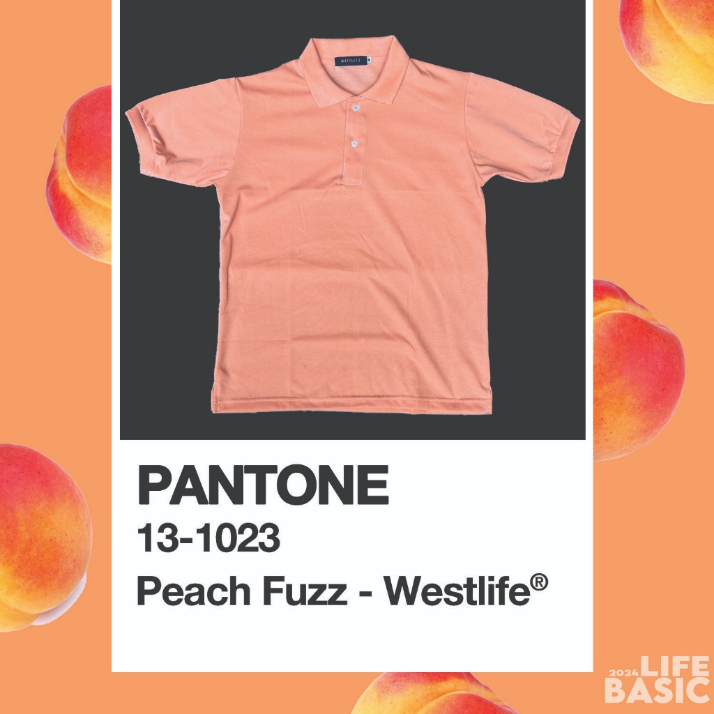 Peach Fuzz (2024 Color of Year) Quality Polo Shirt Local Made Mens Life ...