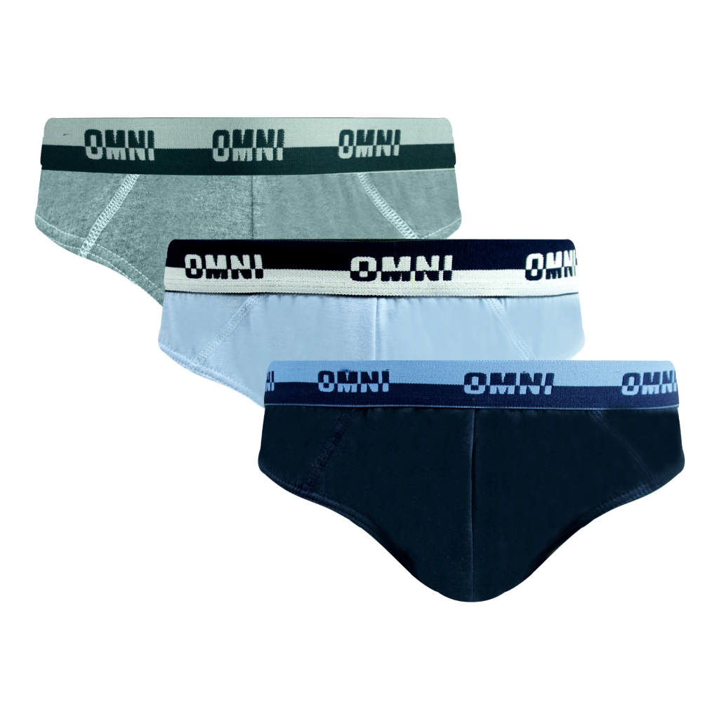 OMNI By SO-EN Men's 3in1 Briggs Cotton Hipster Outside Briefs | Shopee ...