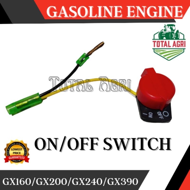 On/Off Switch Control Button GX160 GX200 GX240 GX390 168F 188F Gasoline ...
